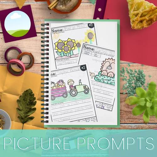 Fall Writing Picture Prompts Fall Writing Activities with Labeling