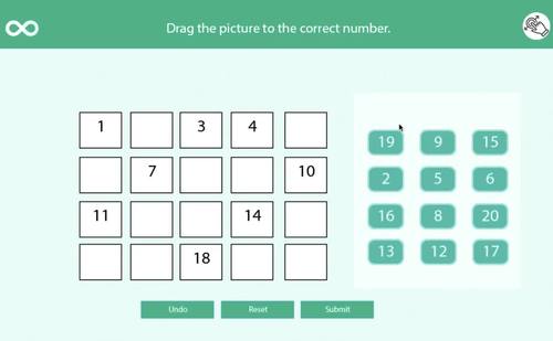 Counting to 20 Interactive Digital Math Activities for Kindergarten