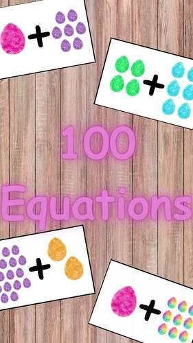 Easter Addition Math Center Activity counting 1-20 Beginning Math ...