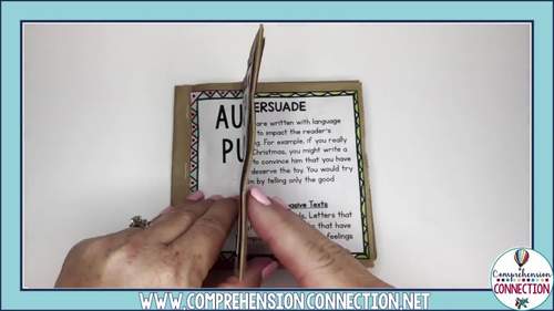 Author's Purpose Project, Paper Bag Book, Interactive Notebook, Activities