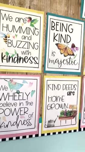Spring Kindness Posters, Bulletin Board, Kindness Challenge Activity