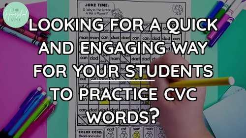 Spring CVC Words Practice Coloring Pages Editable Worksheets | TPT