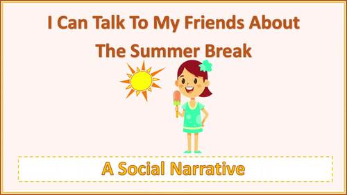 Summer Break Activities Playing with Friends Social Story Autism ADHD ...