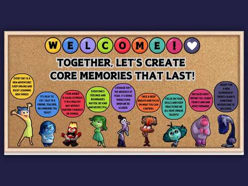Inside Out 2 Bulletin Board and Classroom Door Decor | Back to School