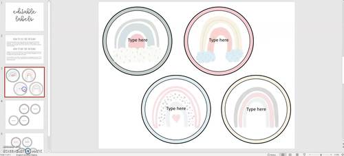 Rainbow word wall letters - Editable word wall template - English and ...