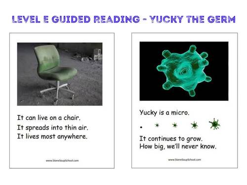 Guided Reading, Yucky the Germ, Level E for ALL Students by Stone Soup ...