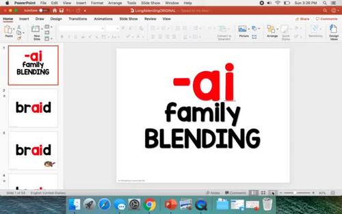 Long Vowel Blending PowerPoints BUNDLE by Sparkling in Second Grade