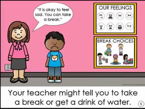 Sad and Scared at School Social Story - Little Books For Big Thinkers