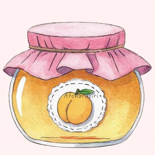 Cute Jam Jar Clipart Set – 34 Colored Pencil Style PNGs for Cozy DIY Crafts