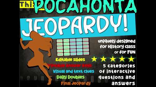 POCAHONTAS JEOPARDY! A Fun, HIstory-themed Interactive Game for the ...