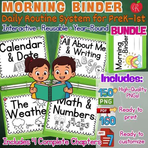 Morning Binder Bundle For Special Needs Editable Printable Learning ...