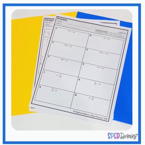 solving-one-step-equations-multiply-and-divide-guided-notes-practice