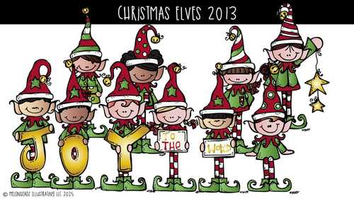 Christmas Elves 2013 clip art COMBO PACK by Melonheadz Clipart | TPT