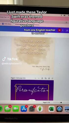 Taylor Swift Eras Figurative Language Posters by Mikayla Ellen | TPT