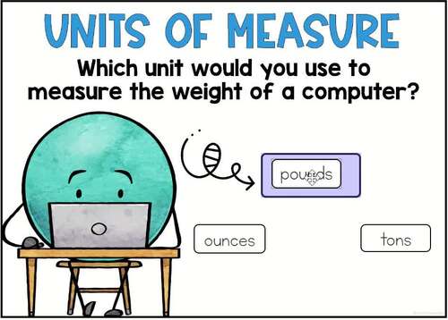 Choose the Most Reasonable Unit of Measure Boom Cards - Customary and ...