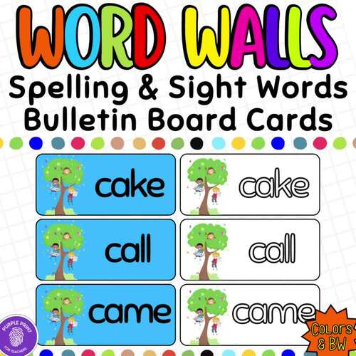 Letter C Spelling and Sight Words Word Wall Bulletin Board Kit Pretty ...