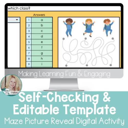 Self-Checking Template Picture Reveal Task Card Maze Digital Resource Vol.2