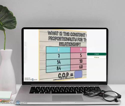Proportional Relationships (Unit Rate) Online Activity | TPT