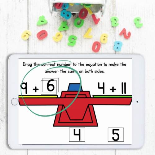 Balancing Addition Equations | Boom Cards™ by Keeping Up With Ms Kissell