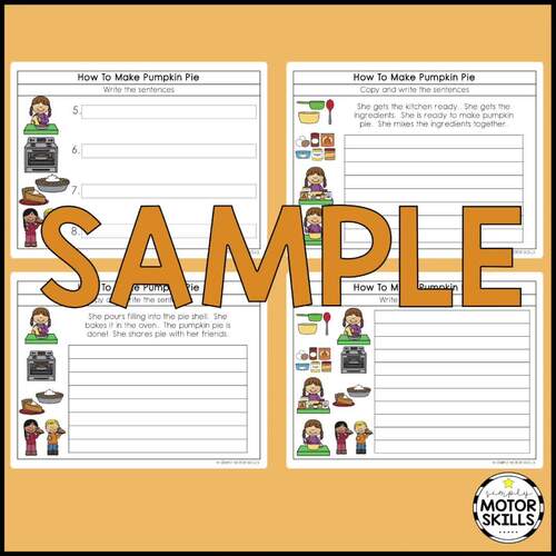I Can Type & Write - How To Make Pumpkin Pie - Digital PPT & Printable PDF