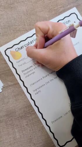 Charcuterie Board Competition Food Lab for High School FCS | Culinary