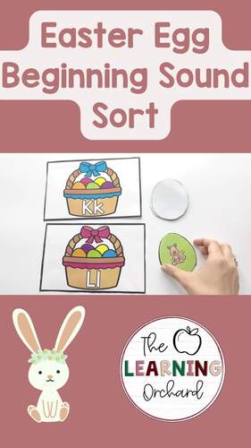 Easter Alphabet Beginning Sounds Sort for April Initial Letter Sounds