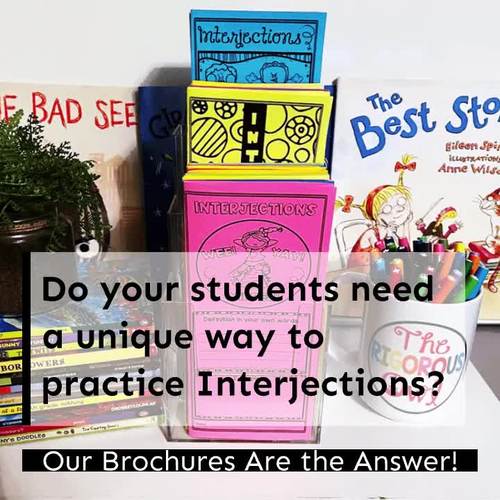Interjections Brochures | Parts of Speech & Grammar Activities | TpT
