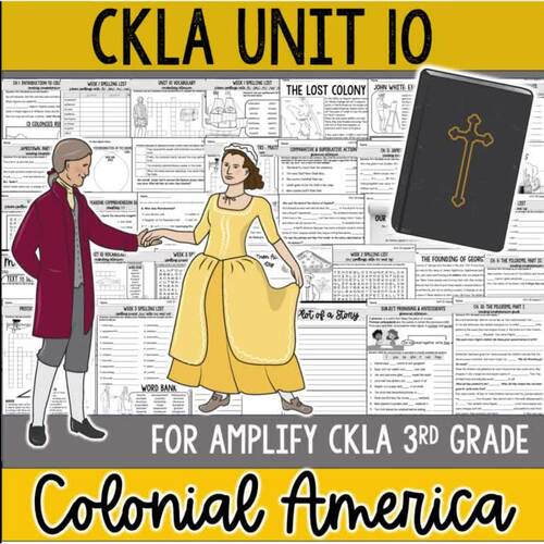 Colonial America CKLA 3rd Grade Unit 10 Supplement Pack by Pretty Much ...