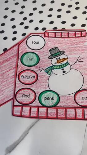 Christmas Parts of Speech Craft Ugly Sweater by The Teaching Diva Corner