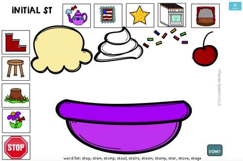 Articulation Sundae BOOM Cards: Blends (distance learning) by Panda Speech