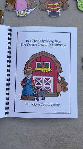 Disguise a Turkey Thanksgiving Interactive Book | TPT