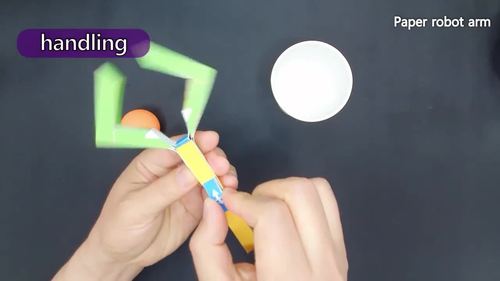 DIY 3D claw robot arm, 2 fingers robot arm, papercraft, origami, activities