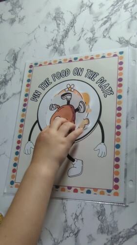 Pin the Tail Game - Feast Food, Colors + Shape Matching Thanksgiving ...