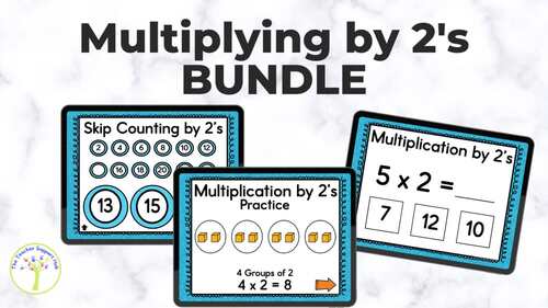 Multiplication and Skip Counting Practice Activity for 2's | TPT