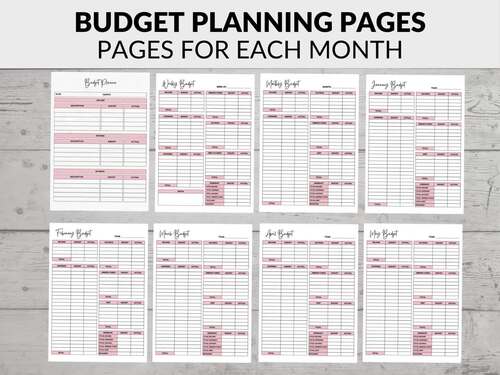 Finance Budget Planner Printable | Monthly Budget, Income, Bills, Spending
