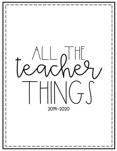 All The Teacher Things Teacher Planner by Lauren Reavis | TPT