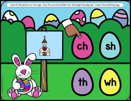 Easter Digraphs for Google Slides™ by Rhody Girl Resources | TPT