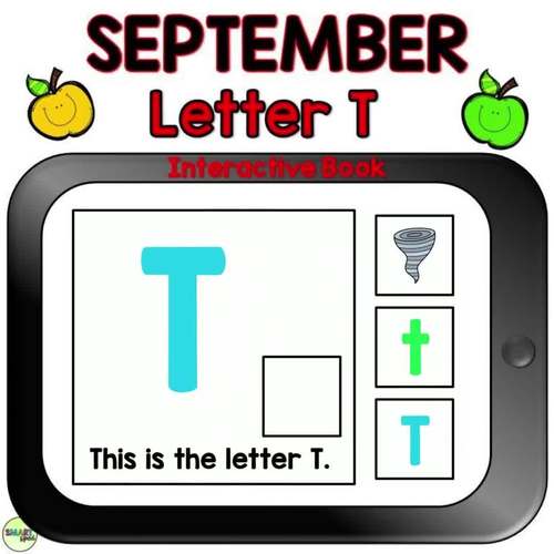 September: Letter T Interactive Book | Rules by SmartSPED | TPT