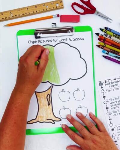 Glyphs - 1st Grade Math Activities Year-Long Math Glyphs BUNDLE for ...