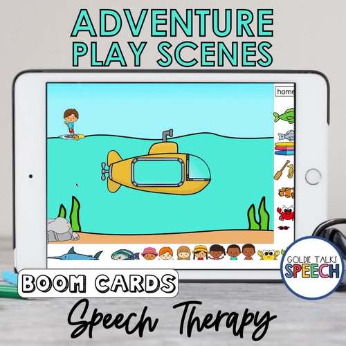 Adventure Play Scenes Boom Cards | Language | Speech Therapy | TPT