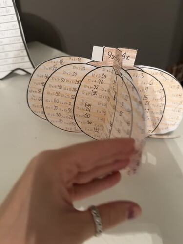 Multiplication Facts Pumpkin Crafitivity / Fact Practice | TPT