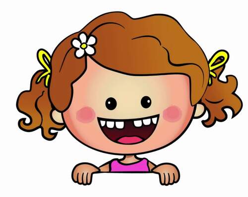 Peekers - Happy Kids. Clipart in Color & Black/white. {Lilly Silly Billy}