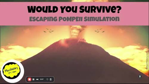 Would You Survive Ancient Rome Pompeii Simulation Interactive Activity