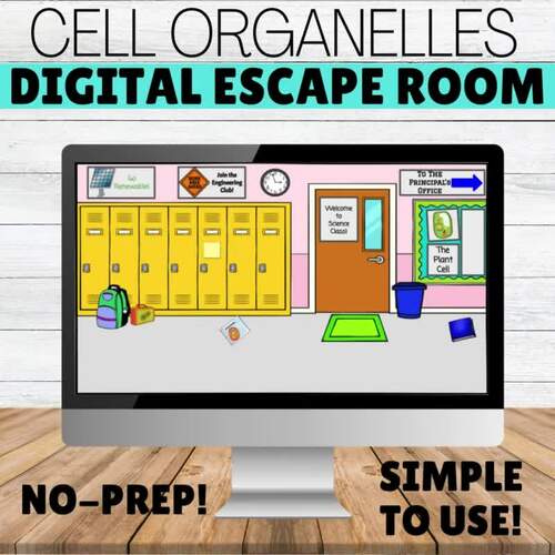 Animal and Plant Cell Organelles Digital Escape Room - Parts of a Cell ...
