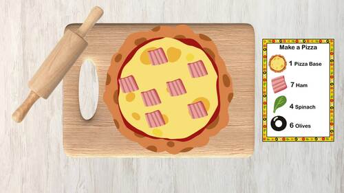 Make A Pizza | Follow The Recipe | Sequencing Center | Morning work