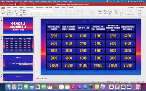 Eureka Math Grade 2 Module 3 Full Module Jeopardy Game *Editable by ...