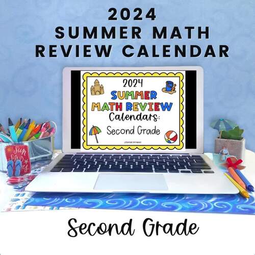 2nd Grade Summer Math Review Calendars | Daily Spiral Review Practice ...