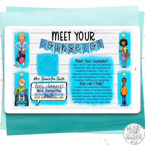 Meet the Counselor Social Worker Psychologist Bulletin Board In-Person ...