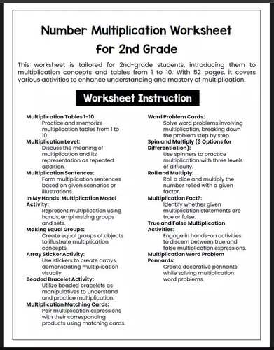 Multiplication Mastery: Equal Groups, Arrays & Fun Activities (Grades 1-3)