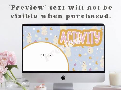 Winter Slide Templates with Timers Editable by Bloom With Bridgette